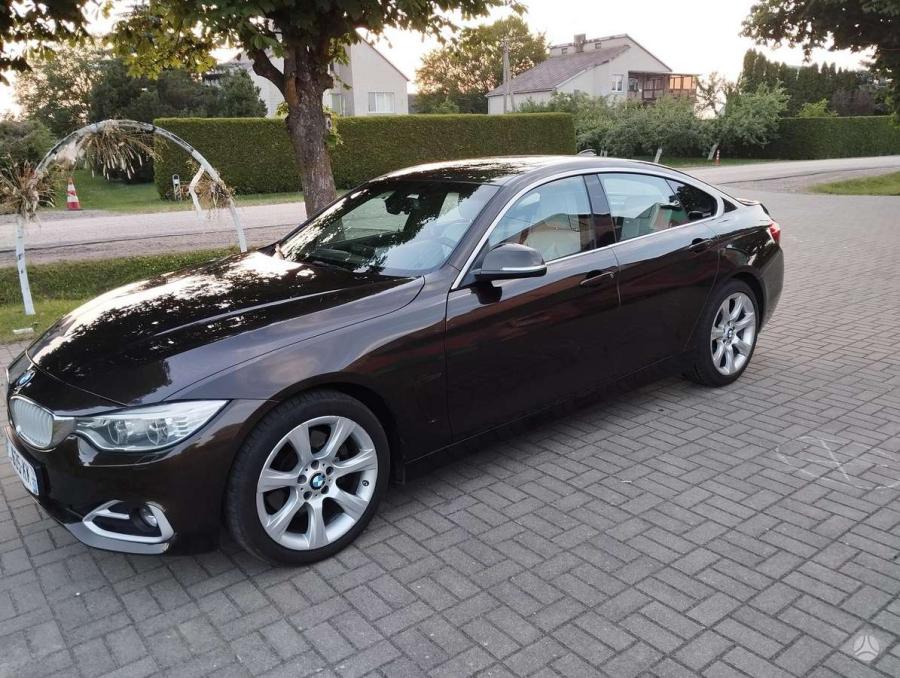 Brown BMW 430 Gran Coupe 2014 in Marijampole, with an engine capacity of 2.99 L and mileage of 356 thousand km for 11250 €, photo 3 on AUTOMOTO.COM.LV