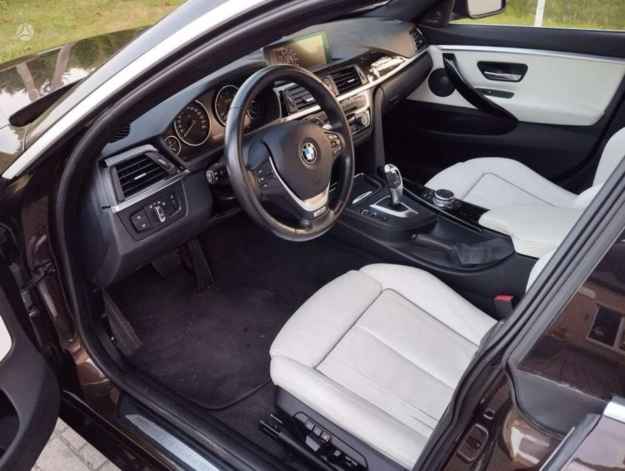 Brown BMW 430 Gran Coupe 2014 in Marijampole, with an engine capacity of 2.99 L and mileage of 356 thousand km for 11250 €, photo 6 on AUTOMOTO.COM.LV