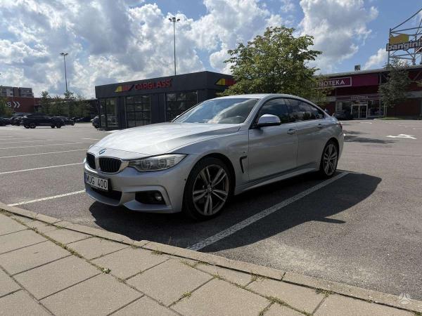 Grey BMW 430 Gran Coupe 2015 in Vilnius, with an engine capacity of 2.99 L and mileage of 262 thousand km for 14499 €, photo 1 on AUTOMOTO.COM.LV