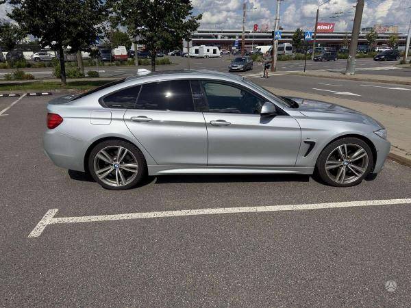 Grey BMW 430 Gran Coupe 2015 in Vilnius, with an engine capacity of 2.99 L and mileage of 262 thousand km for 14499 €, photo 4 on AUTOMOTO.COM.LV