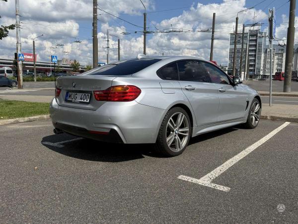 Grey BMW 430 Gran Coupe 2015 in Vilnius, with an engine capacity of 2.99 L and mileage of 262 thousand km for 14499 €, photo 5 on AUTOMOTO.COM.LV