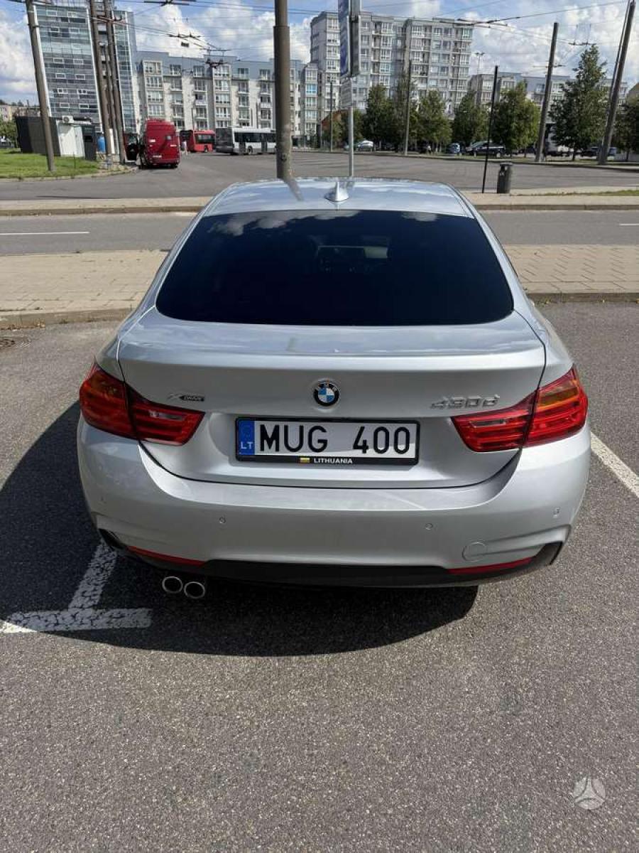Pelēks BMW 430 Gran Coupe 2015 Viļņa, ar dzinēja tilpumu 2.99 L un nobraukumu 262 tūkst. km par 14499 €, foto 8 vietnē AUTOMOTO.COM.LV