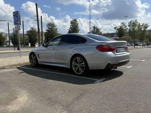 Grey BMW 430 Gran Coupe 2015 in Vilnius, with an engine capacity of 2.99 L and mileage of 262 thousand km for 14499 €, photo 8 on AUTOMOTO.COM.LV