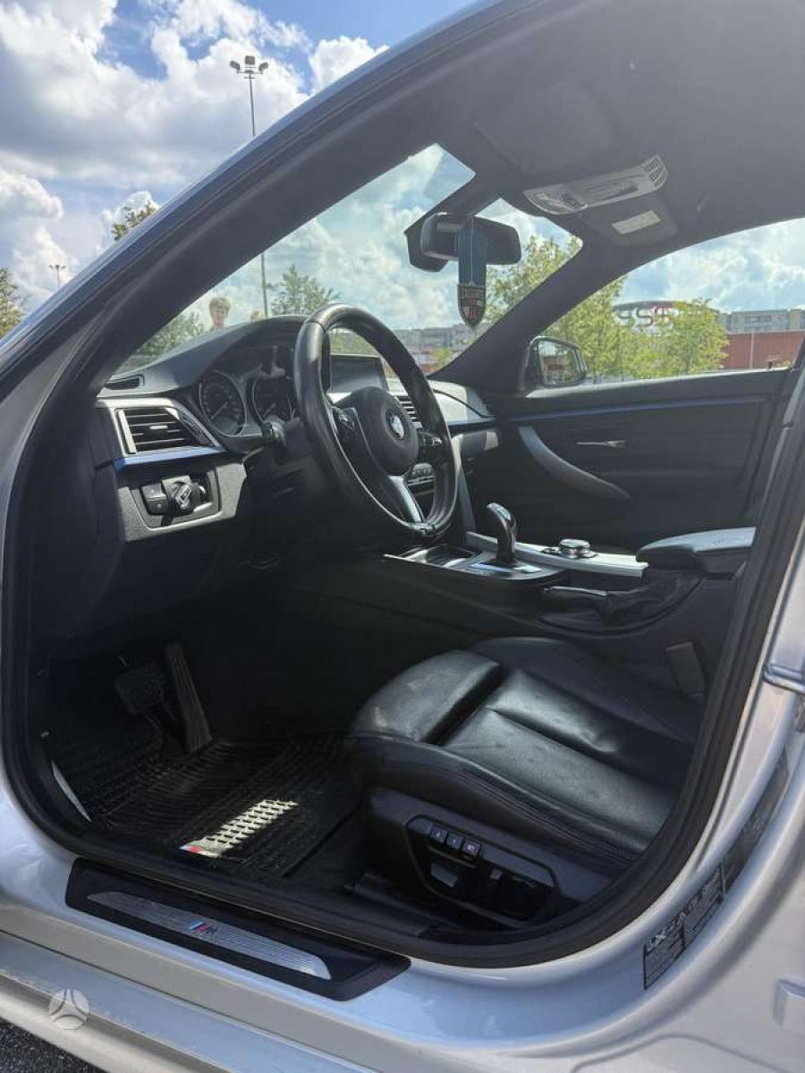 Pelēks BMW 430 Gran Coupe 2015 Viļņa, ar dzinēja tilpumu 2.99 L un nobraukumu 262 tūkst. km par 14499 €, foto 18 vietnē AUTOMOTO.COM.LV
