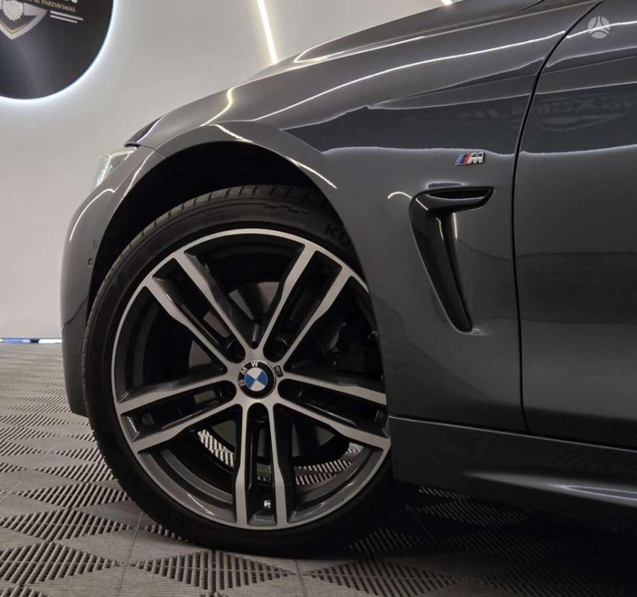 Grey BMW 430 Gran Coupe 2019 in Marijampole, with an engine capacity of 2.99 L and mileage of 309 thousand km for 15350 €, photo 11 on AUTOMOTO.COM.LV