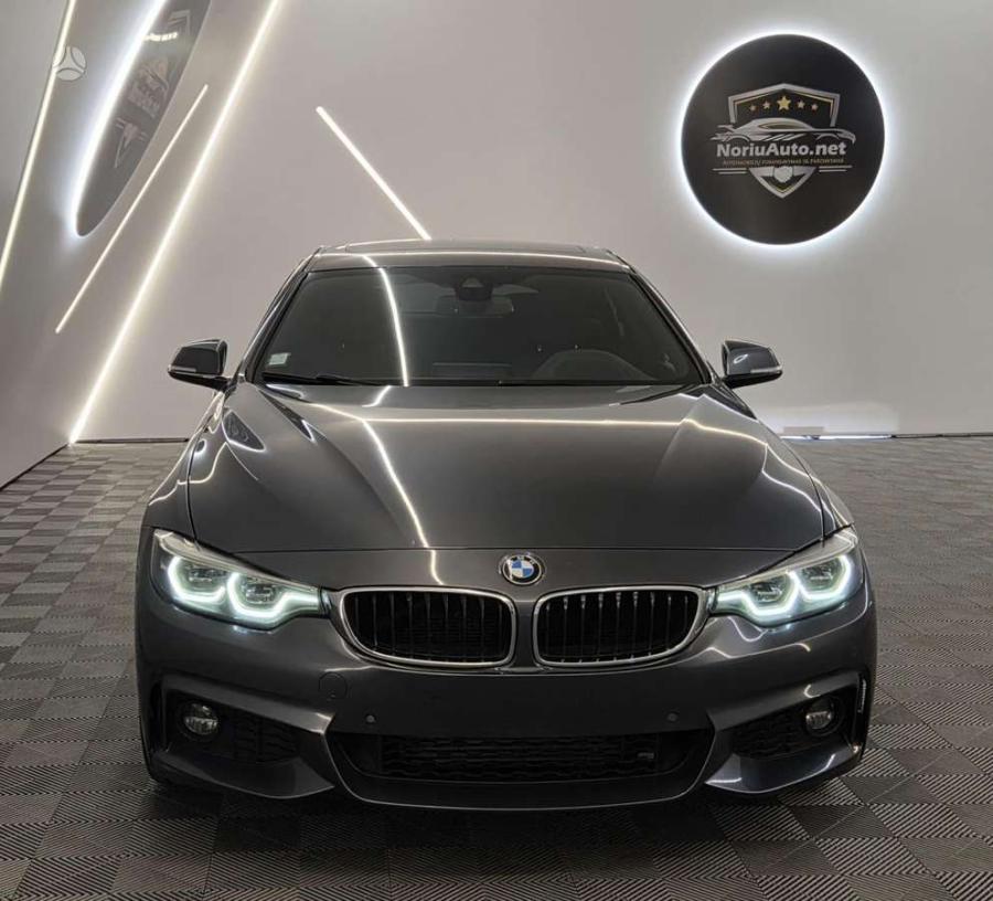 Grey BMW 430 Gran Coupe 2019 in Marijampole, with an engine capacity of 2.99 L and mileage of 309 thousand km for 15350 €, photo 28 on AUTOMOTO.COM.LV