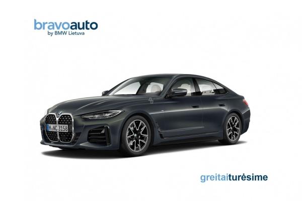 Pelēks BMW 430 Gran Coupe 2022 Viļņa, ar dzinēja tilpumu 2.00 L un nobraukumu 45 tūkst. km par 36991 €, foto 1 vietnē AUTOMOTO.COM.LV