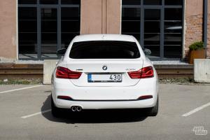 White BMW 430 Gran Coupe 2018 in Kaunas, with an engine capacity of 2.00 L and mileage of 166 thousand km for 17800 €, photo 6 on AUTOMOTO.COM.LV