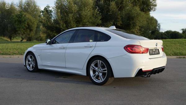 White BMW 430 Gran Coupe 2018 in Panevezys, with an engine capacity of 2.00 L and mileage of 171 thousand km for 15000 €, photo 3 on AUTOMOTO.COM.LV