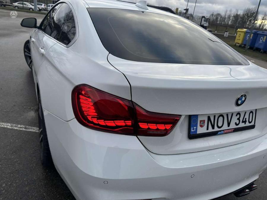 White BMW 430 Gran Coupe 2020 in Kaunas, with an engine capacity of 2.00 L and mileage of 118 thousand km for 19999 €, photo 2 on AUTOMOTO.COM.LV