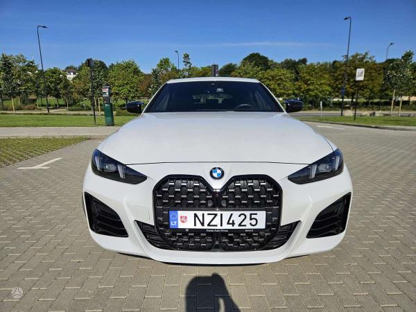 White BMW 430 Gran Coupe 2024 in Vilnius, with an engine capacity of 2.00 L and mileage of 26 thousand km for 40700 €, photo 2 on AUTOMOTO.COM.LV