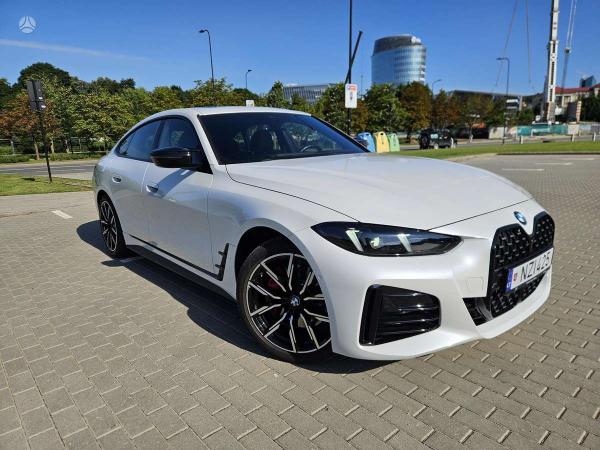 White BMW 430 Gran Coupe 2024 in Vilnius, with an engine capacity of 2.00 L and mileage of 26 thousand km for 40700 €, photo 3 on AUTOMOTO.COM.LV