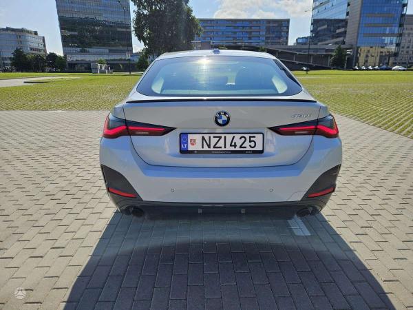 White BMW 430 Gran Coupe 2024 in Vilnius, with an engine capacity of 2.00 L and mileage of 26 thousand km for 40700 €, photo 6 on AUTOMOTO.COM.LV