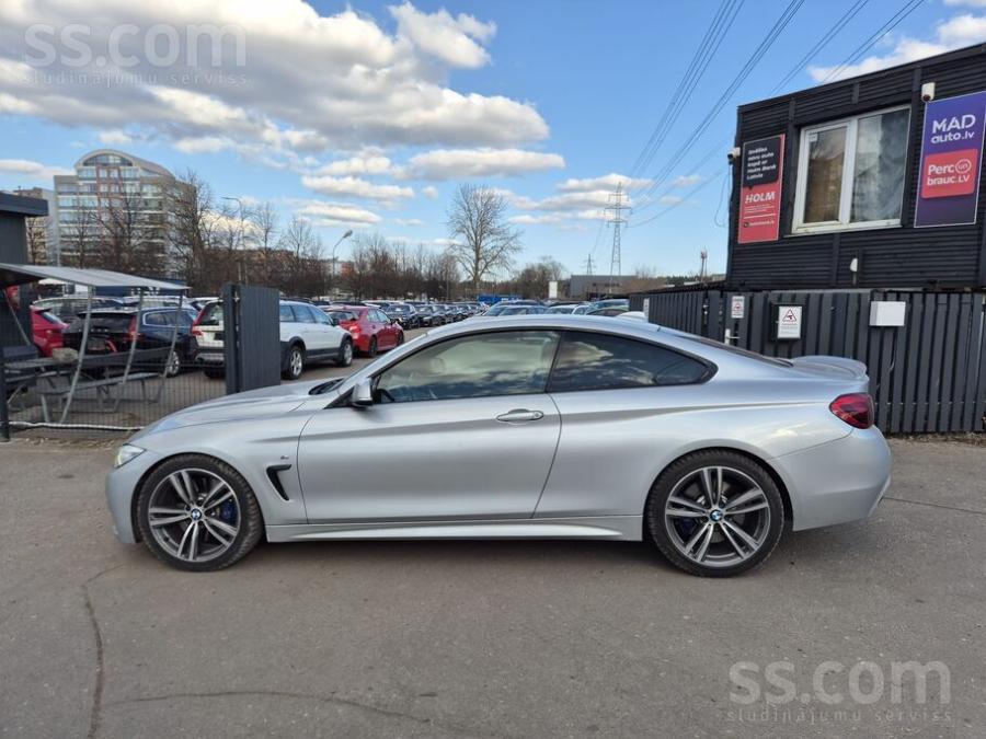 Grey BMW 430 2014 in Riga, with an engine capacity of 3.00 L and mileage of 255 thousand km for 15990 €, photo 9 on AUTOMOTO.COM.LV