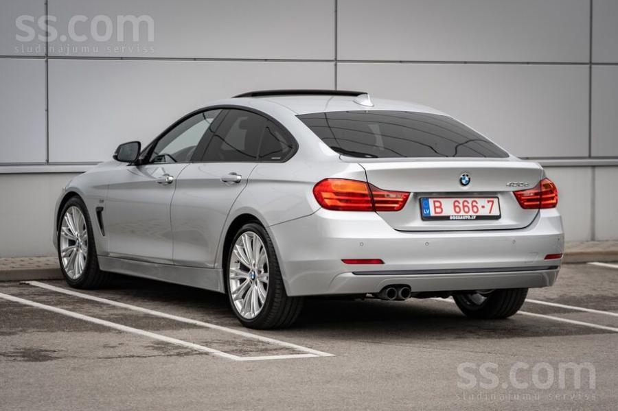 Grey BMW 430 2016 in Riga, with an engine capacity of 3.00 L and mileage of 191 thousand km for 17950 €, photo 7 on AUTOMOTO.COM.LV