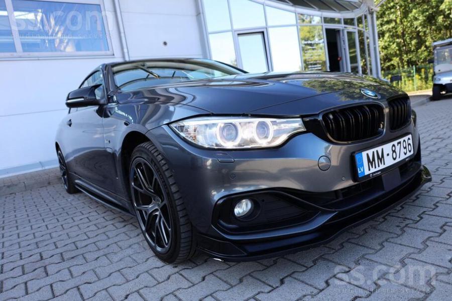 Grey BMW 430 2016 in Riga, with an engine capacity of 3.00 L and mileage of 181 thousand km for 19495 €, photo 6 on AUTOMOTO.COM.LV