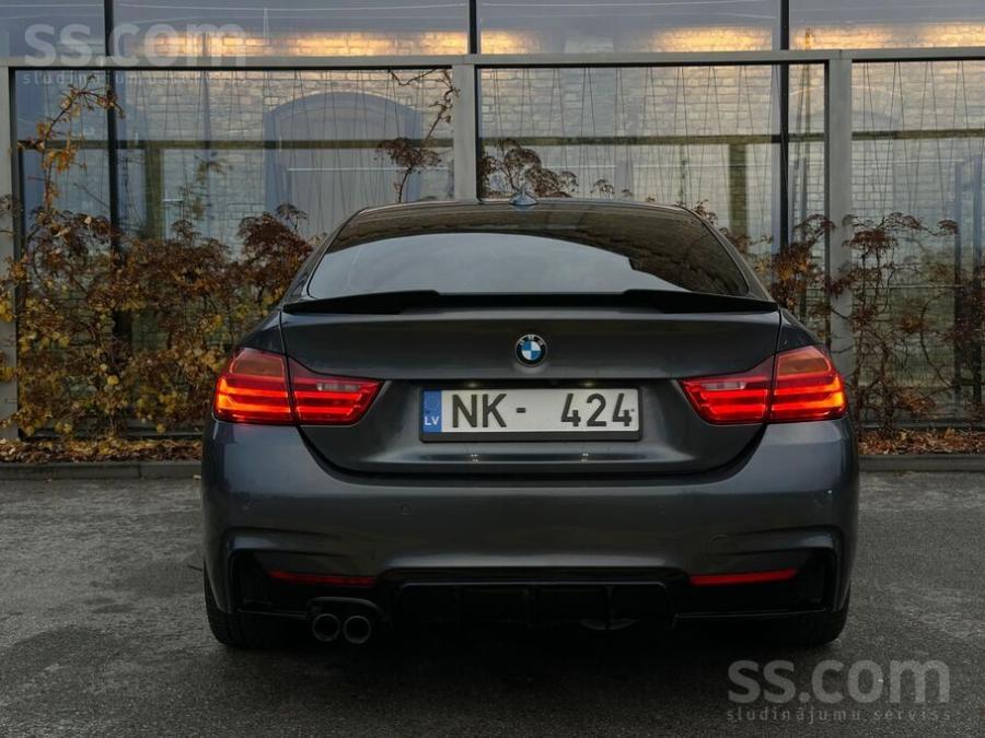 Grey BMW 430 2014 in Riga, with an engine capacity of 3.00 L and mileage of 287 thousand km for 16850 €, photo 15 on AUTOMOTO.COM.LV