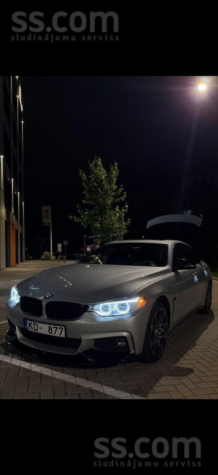 Grey BMW 430 2015 in Riga, with an engine capacity of 3.00 L and mileage of 298 thousand km for 15500 €, photo 10 on AUTOMOTO.COM.LV