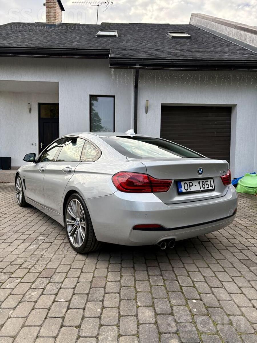 Grey BMW 430 2017 in Riga, with an engine capacity of 2.00 L and mileage of 221 thousand km for 16300 €, photo 4 on AUTOMOTO.COM.LV