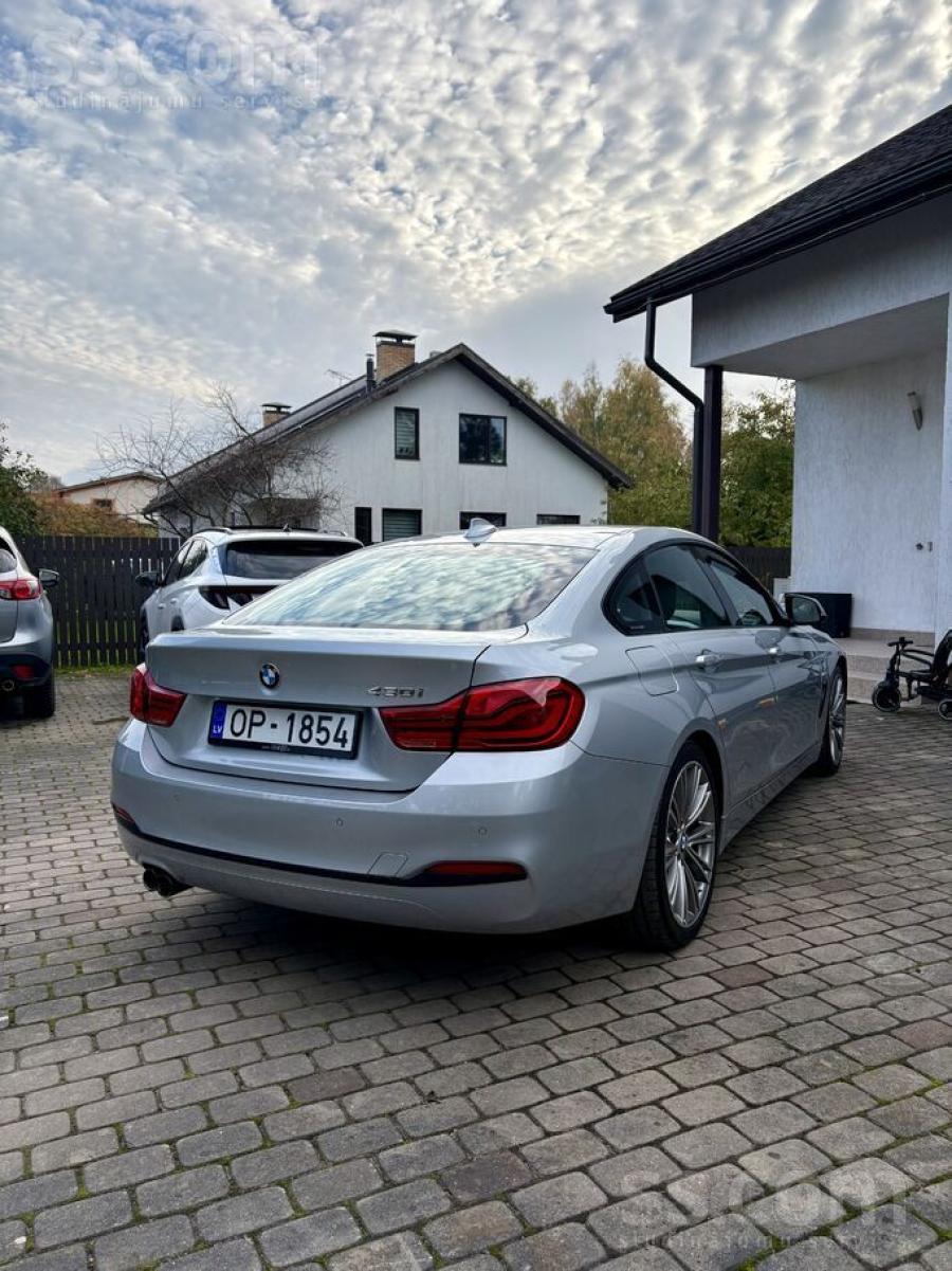 Grey BMW 430 2017 in Riga, with an engine capacity of 2.00 L and mileage of 221 thousand km for 16300 €, photo 5 on AUTOMOTO.COM.LV