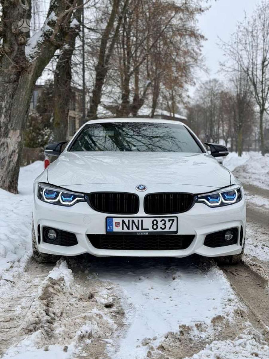 White BMW 430 2017 in Kaunas, with an engine capacity of 2.00 L and mileage of 100 thousand km for 19800 €, photo 5 on AUTOMOTO.COM.LV