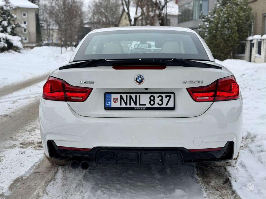 White BMW 430 2017 in Kaunas, with an engine capacity of 2.00 L and mileage of 100 thousand km for 19800 €, photo 6 on AUTOMOTO.COM.LV