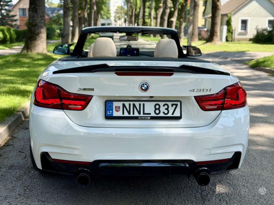 White BMW 430 2017 in Vilnius, with an engine capacity of 2.00 L and mileage of 100 thousand km for 19950 €, photo 8 on AUTOMOTO.COM.LV