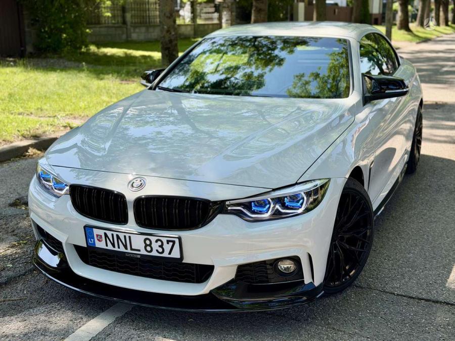 White BMW 430 2017 in Vilnius, with an engine capacity of 2.00 L and mileage of 100 thousand km for 19950 €, photo 10 on AUTOMOTO.COM.LV