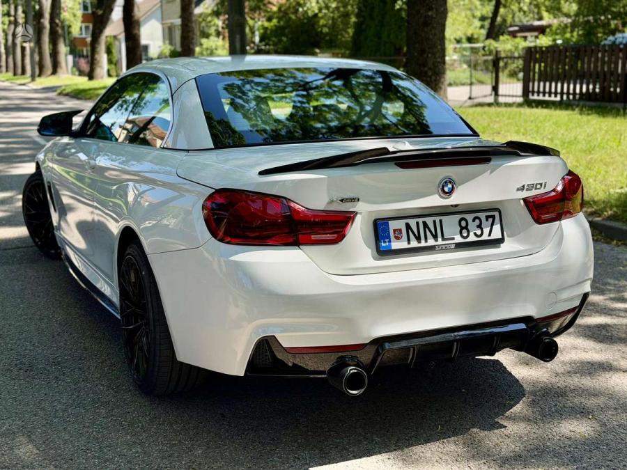 White BMW 430 2017 in Vilnius, with an engine capacity of 2.00 L and mileage of 100 thousand km for 19950 €, photo 13 on AUTOMOTO.COM.LV