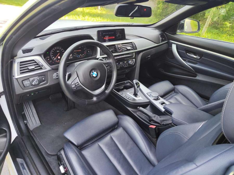 White BMW 430 2020 in Vilnius, with an engine capacity of 2.00 L and mileage of 65 thousand km for 28500 €, photo 27 on AUTOMOTO.COM.LV