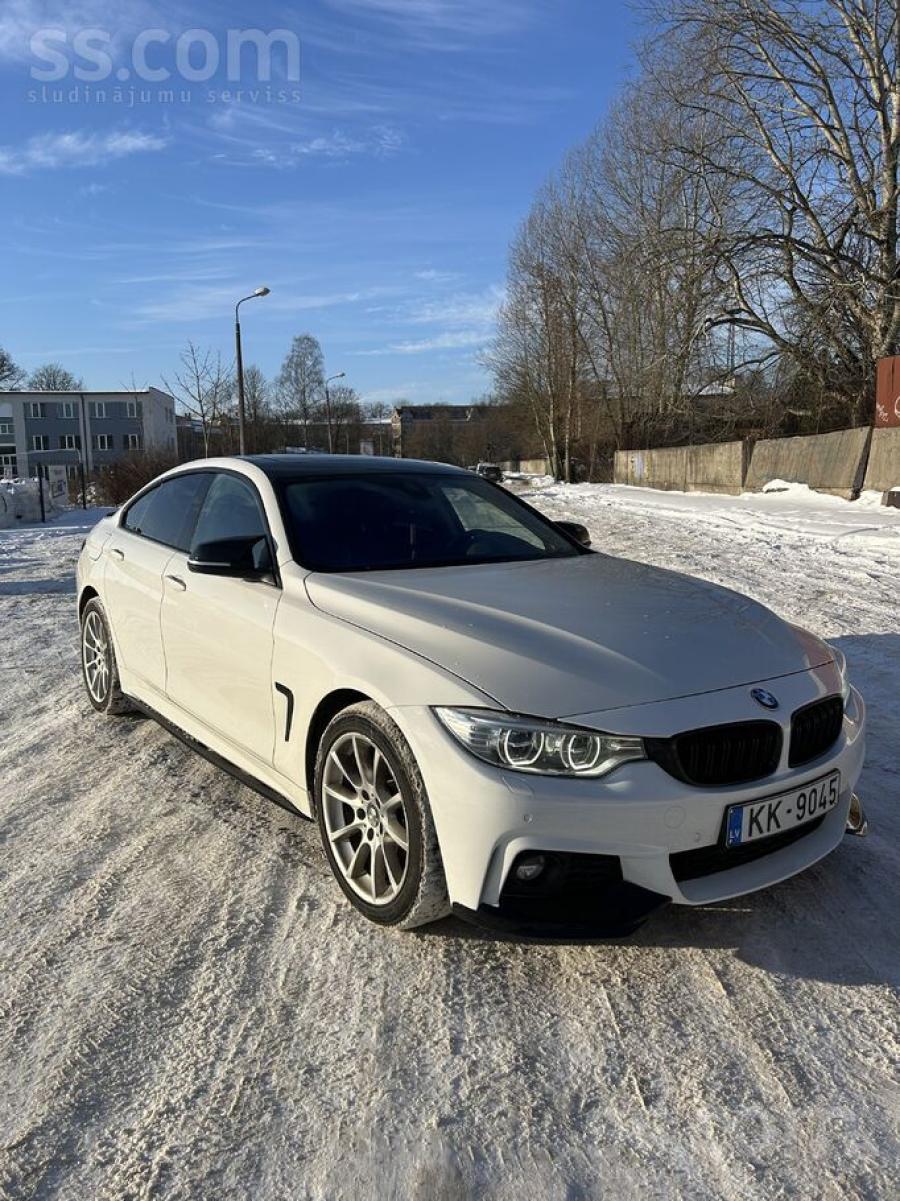 White BMW 430 2015 in Riga, with an engine capacity of 3.00 L and mileage of 156 thousand km for 16100 €, photo 1 on AUTOMOTO.COM.LV
