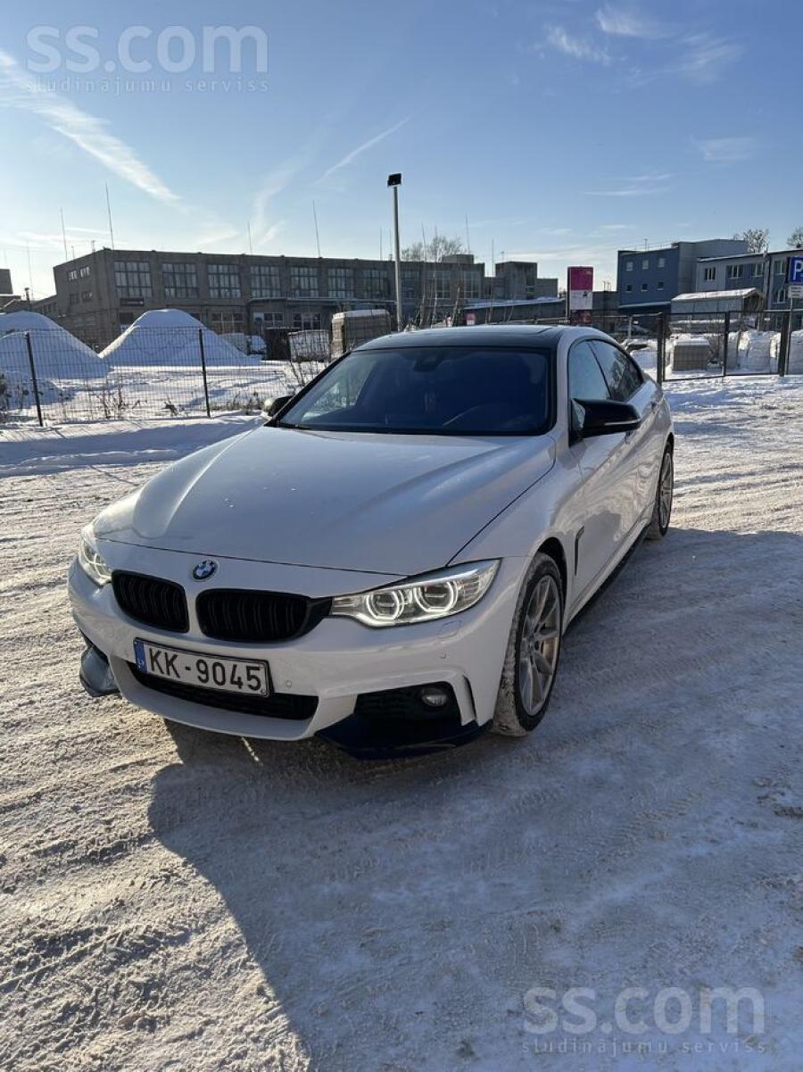 White BMW 430 2015 in Riga, with an engine capacity of 3.00 L and mileage of 156 thousand km for 16100 €, photo 6 on AUTOMOTO.COM.LV