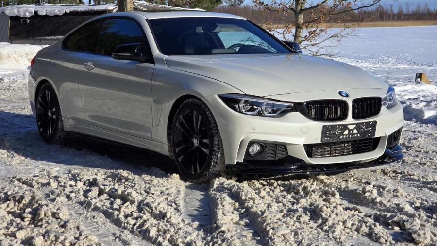 White BMW 430 2017 in Klaipeda, with an engine capacity of 2.00 L and mileage of 55 thousand km for 21500 €, photo 3 on AUTOMOTO.COM.LV