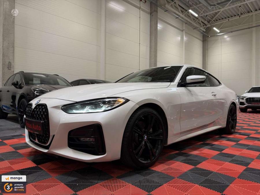 White BMW 430 2021 in Vilnius, with an engine capacity of 2.00 L and mileage of 121 thousand km for 27690 €, photo 1 on AUTOMOTO.COM.LV
