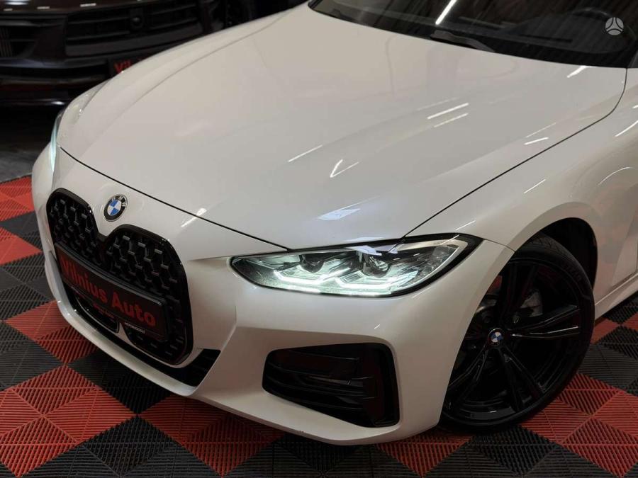 White BMW 430 2021 in Vilnius, with an engine capacity of 2.00 L and mileage of 121 thousand km for 27690 €, photo 8 on AUTOMOTO.COM.LV