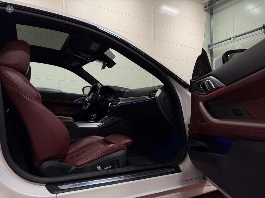 White BMW 430 2021 in Vilnius, with an engine capacity of 2.00 L and mileage of 121 thousand km for 27690 €, photo 18 on AUTOMOTO.COM.LV