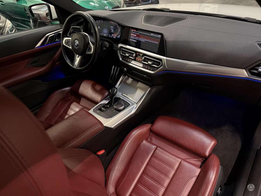 White BMW 430 2021 in Vilnius, with an engine capacity of 2.00 L and mileage of 121 thousand km for 27690 €, photo 19 on AUTOMOTO.COM.LV