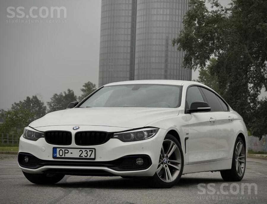 White BMW 430 2017 in Riga, with an engine capacity of 3.00 L and mileage of 0 thousand km for 15200 €, photo 1 on AUTOMOTO.COM.LV