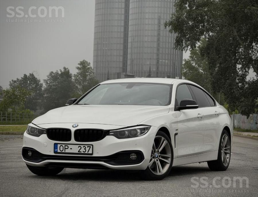 White BMW 430 2017 in Riga, with an engine capacity of 3.00 L and mileage of 0 thousand km for 15200 €, photo 4 on AUTOMOTO.COM.LV