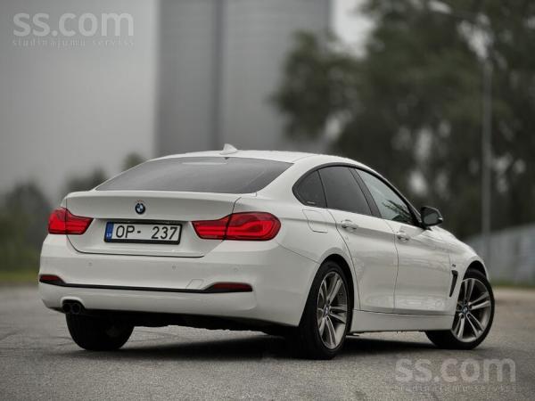 White BMW 430 2017 in Riga, with an engine capacity of 3.00 L and mileage of 0 thousand km for 15200 €, photo 5 on AUTOMOTO.COM.LV