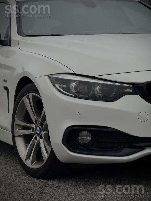 White BMW 430 2017 in Riga, with an engine capacity of 3.00 L and mileage of 0 thousand km for 15200 €, photo 7 on AUTOMOTO.COM.LV