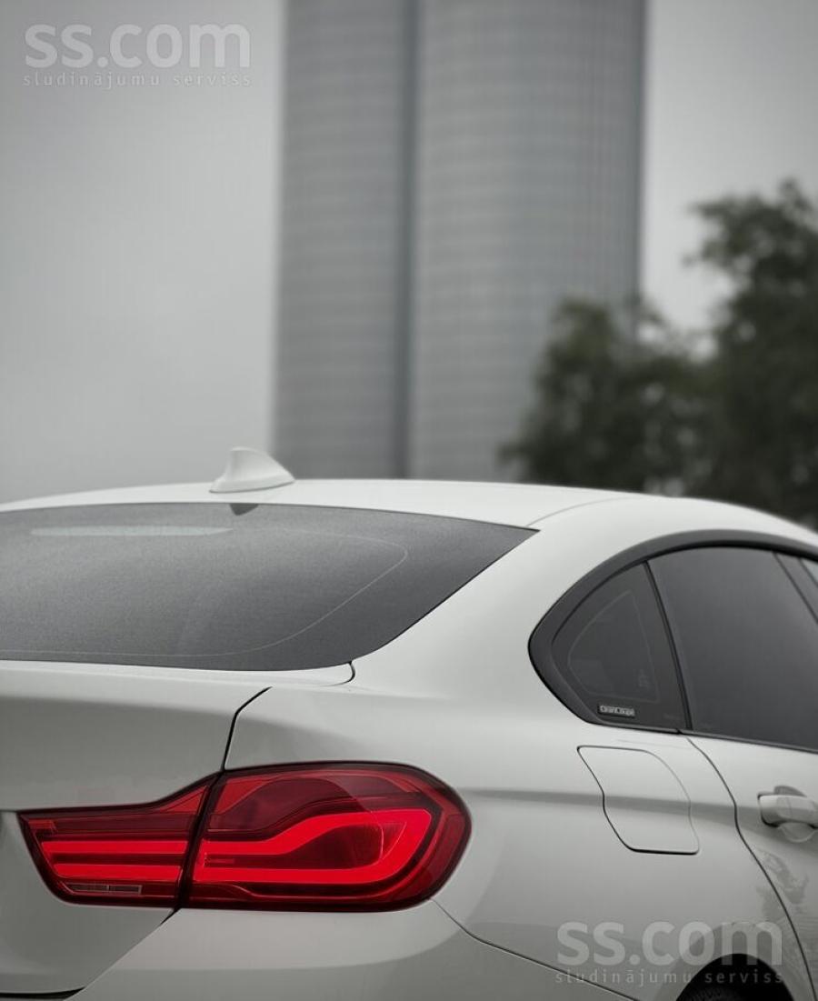 White BMW 430 2017 in Riga, with an engine capacity of 3.00 L and mileage of 0 thousand km for 15200 €, photo 9 on AUTOMOTO.COM.LV