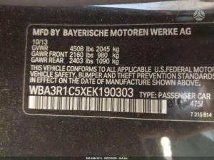 Melns BMW 435 2014 Klaipėda, ar dzinēja tilpumu 0.00 L un nobraukumu 96 tūkst. km par 4400 €, foto 10 vietnē AUTOMOTO.COM.LV