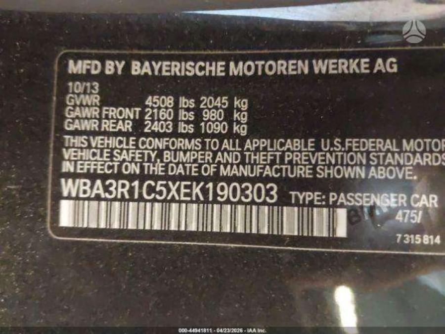 Melns BMW 435 2014 Klaipėda, ar dzinēja tilpumu 0.00 L un nobraukumu 96 tūkst. km par 4400 €, foto 10 vietnē AUTOMOTO.COM.LV