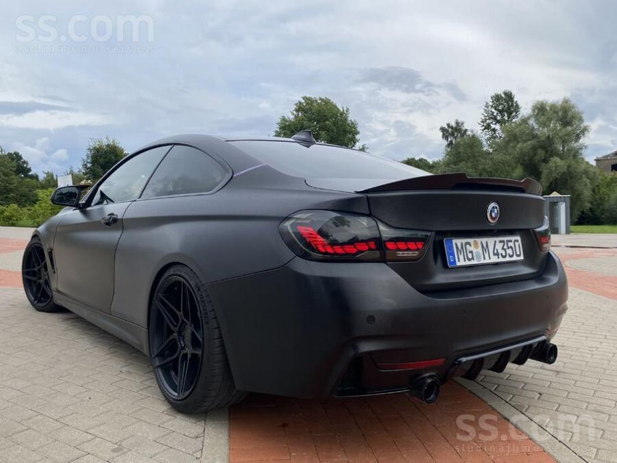 Black BMW 435 2015 in Bauska, with an engine capacity of 3.00 L and mileage of 210 thousand km for 17300 €, photo 5 on AUTOMOTO.COM.LV