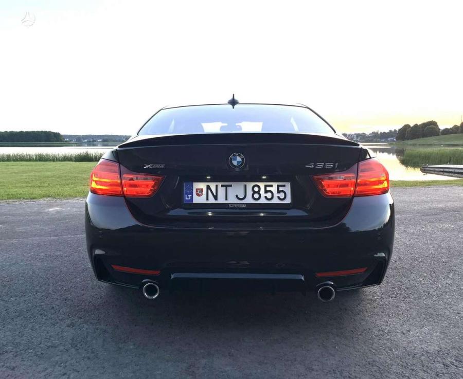 Black BMW 435 2016 in Telschi, with an engine capacity of 2.98 L and mileage of 245 thousand km for 14900 €, photo 6 on AUTOMOTO.COM.LV