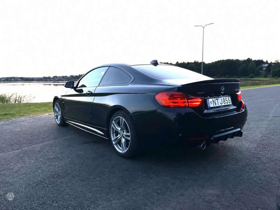 Black BMW 435 2016 in Telschi, with an engine capacity of 2.98 L and mileage of 245 thousand km for 14900 €, photo 7 on AUTOMOTO.COM.LV
