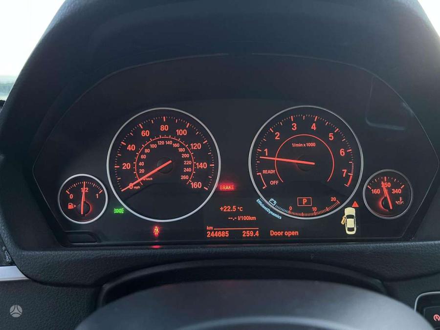 Black BMW 435 2016 in Telschi, with an engine capacity of 2.98 L and mileage of 245 thousand km for 14900 €, photo 12 on AUTOMOTO.COM.LV