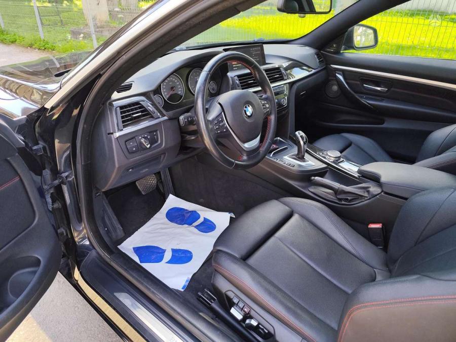 Black BMW 435 2016 in Kaunas, with an engine capacity of 3.00 L and mileage of 269 thousand km for 14200 €, photo 15 on AUTOMOTO.COM.LV