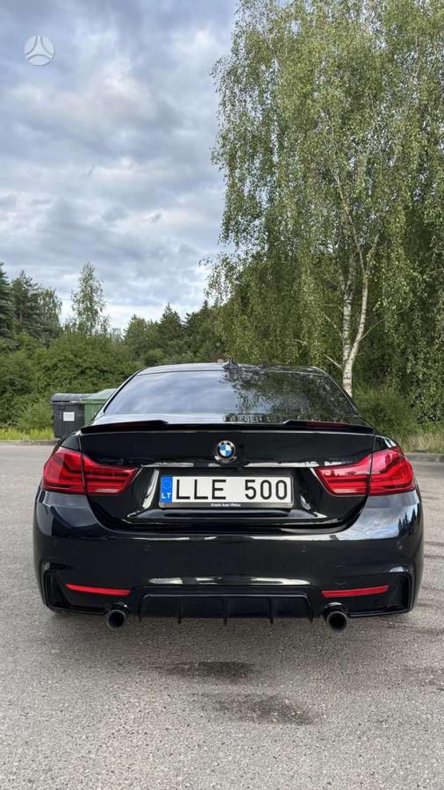 Black BMW 435 2016 in Vilnius, with an engine capacity of 2.98 L and mileage of 137 thousand km for 20200 €, photo 6 on AUTOMOTO.COM.LV